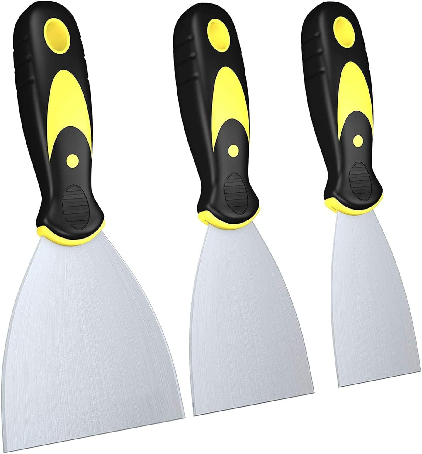 Wallpaper Scraper, 3 Pack Stainless Steel Paint Scraper Tool Set with ...
