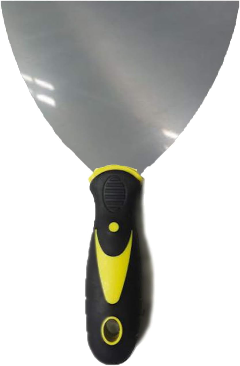 Trinyaa Wallpaper Scraper, Spackle Tool Set, Stainless Steel Putty Knife, 6-Inch, Lightweight ...