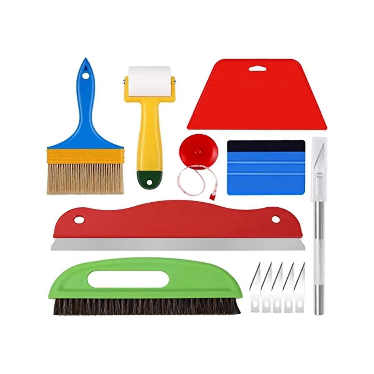 Wallpaper Tool Kit With Squeegee Smoother,roller,wallpaper Brush For ...