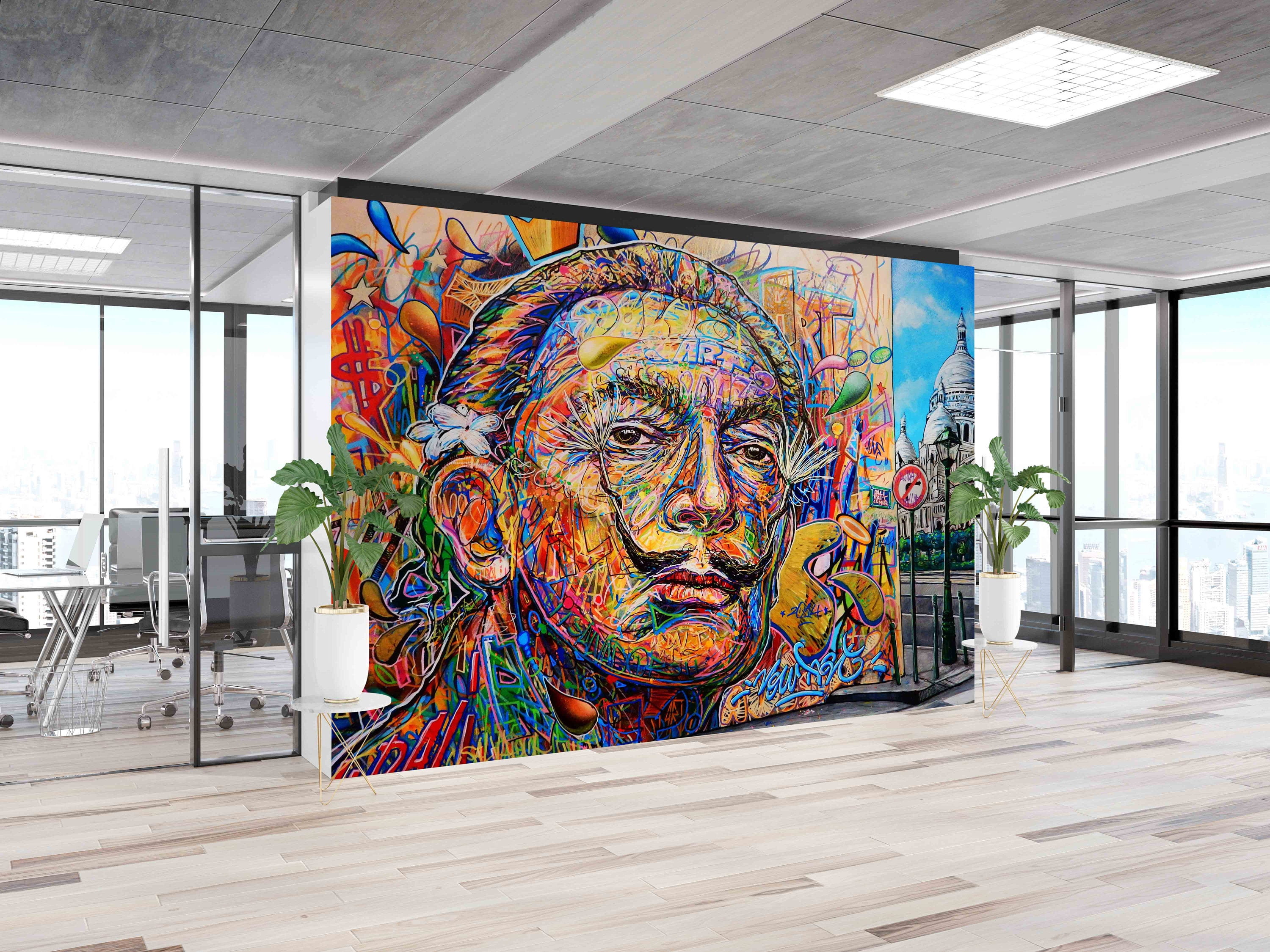 Wallpaper Wall Art, Abstract Wallpaper, Bright Wallpaper, Paper Wall ...