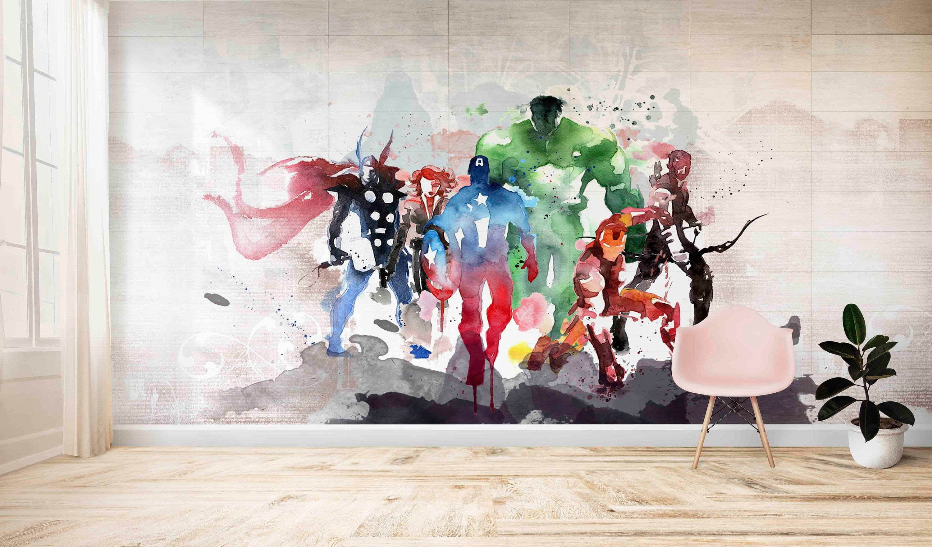 Wallpaper Wall Art, Cartoon Wallpaper, Bright Wallpaper, Movie Wall ...