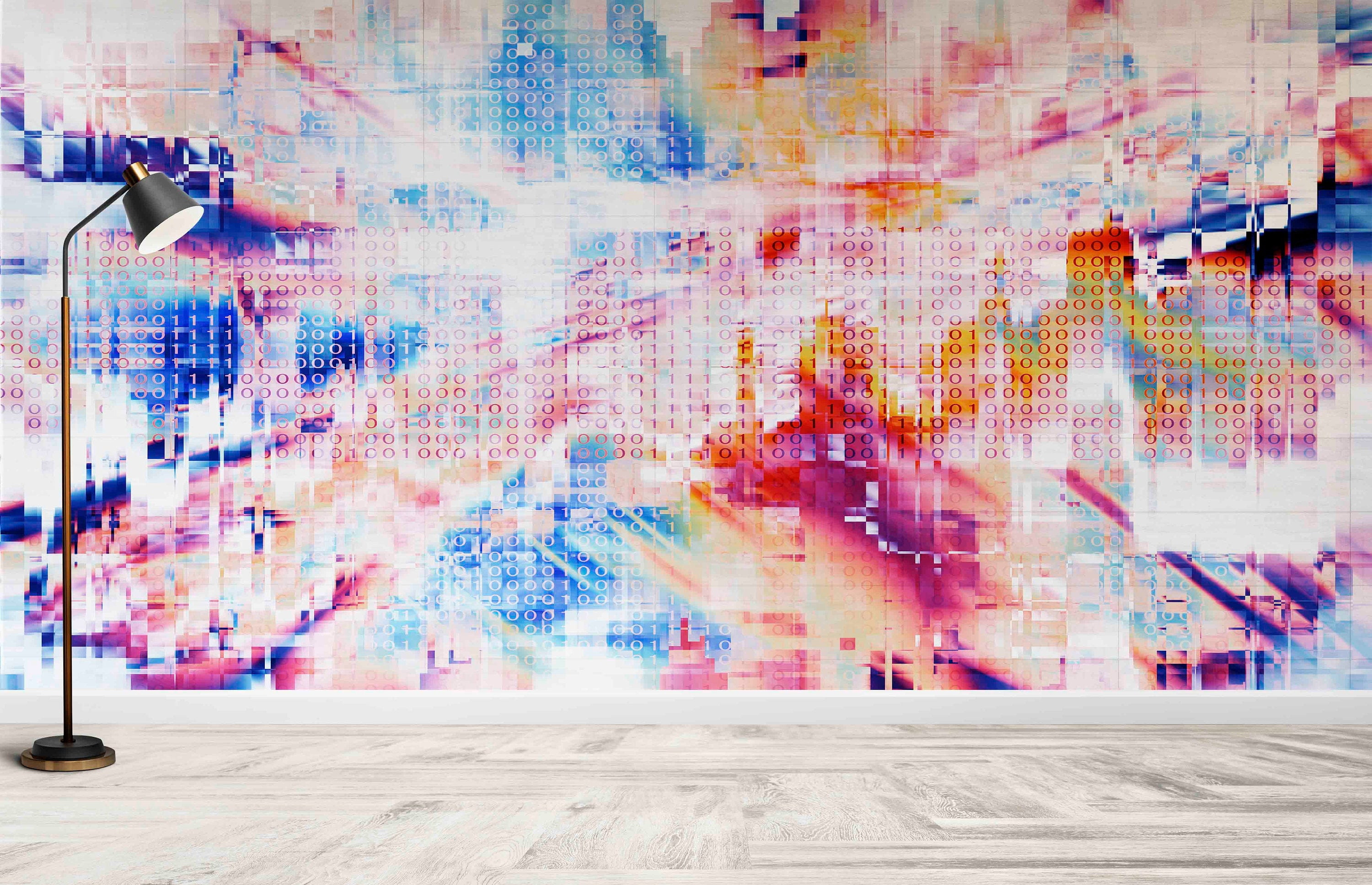 Wallpaper Wall Art, Modern Wall Print, Office Wall Poster, Paper Wall ...