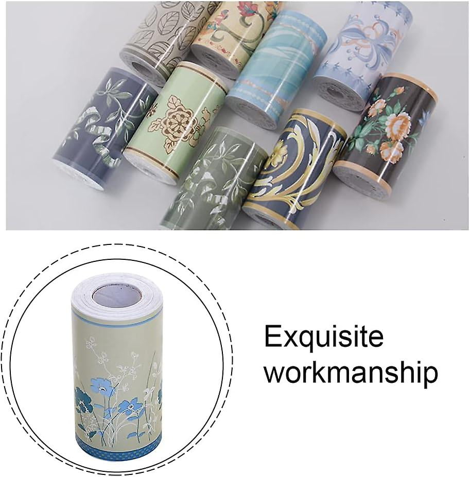 Wallpaper border self-adhesive removable bedroom bathroom kitchen wall ...