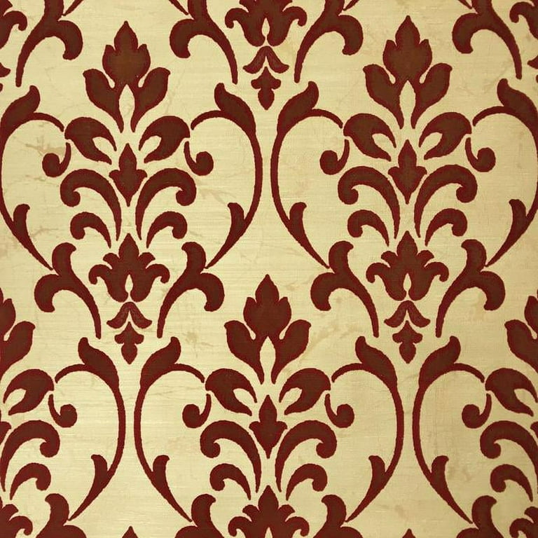Flocked Metallic Wallpaper