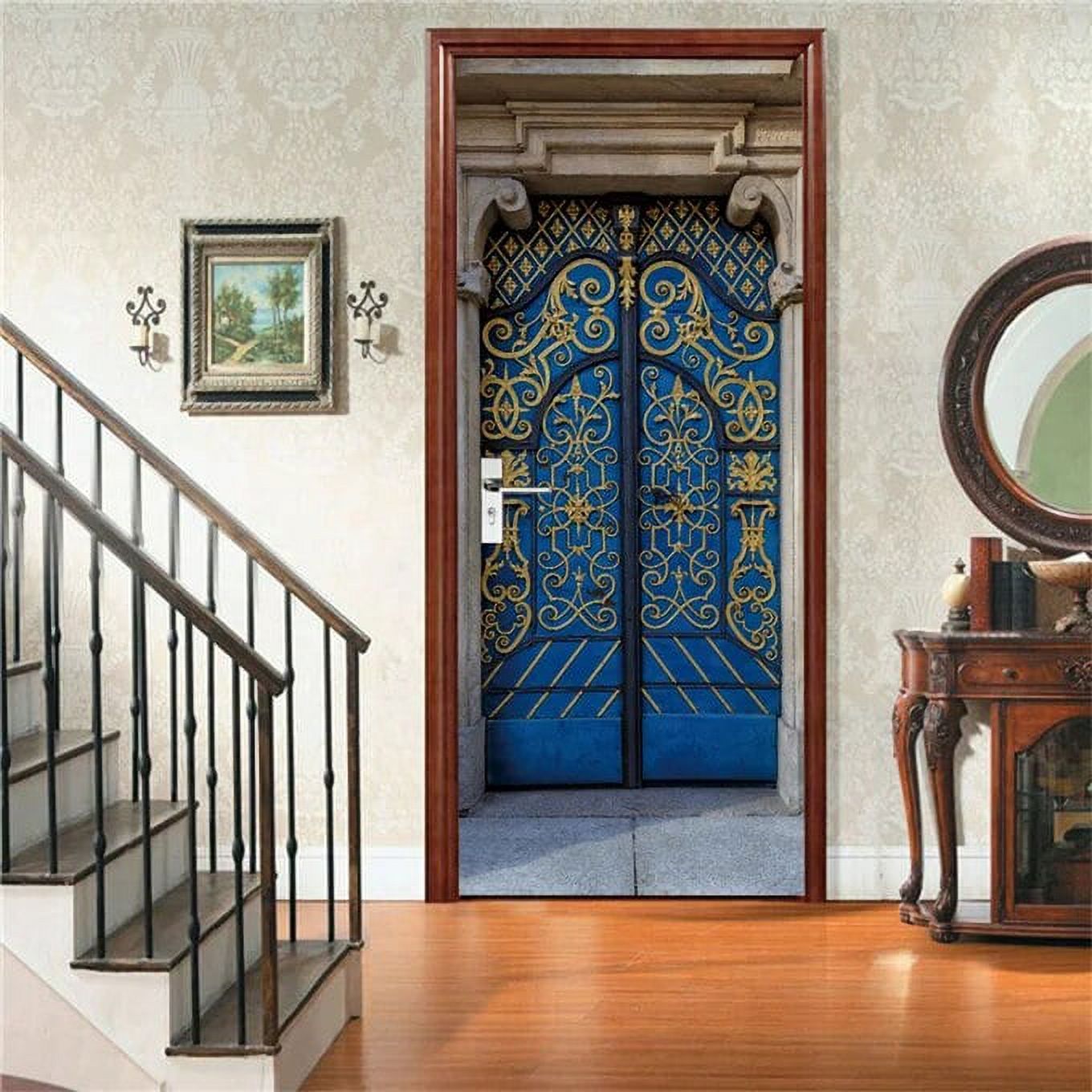 Wallpaper decoration door sticker DIY wall sticker Home design ...