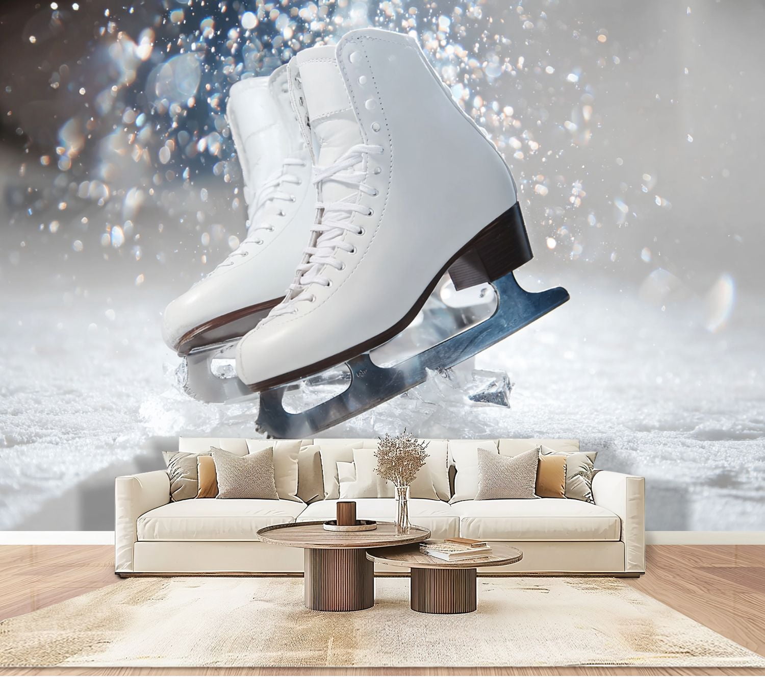 Wallpaper figure skates ice skatings pictures Peel and Stick Wall ...