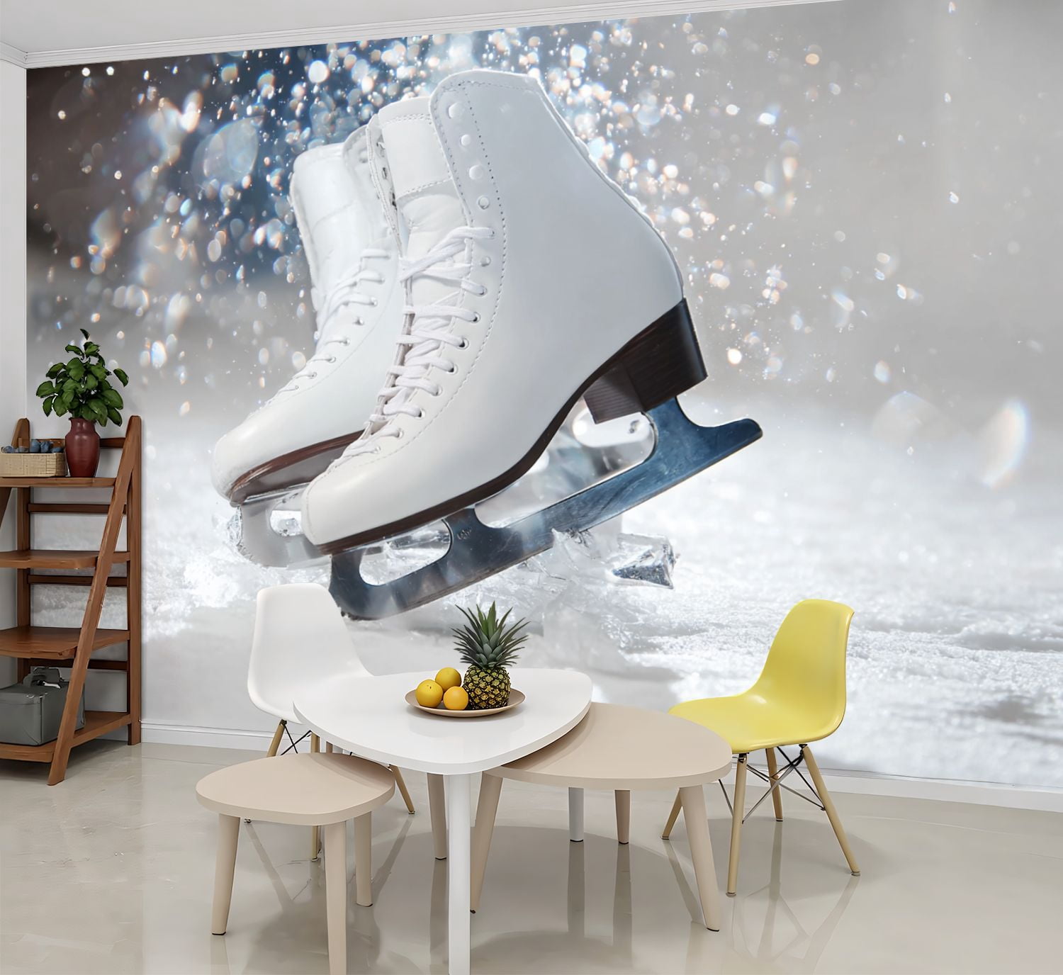 Wallpaper figure skates ice skatings pictures Peel and Stick Wall ...
