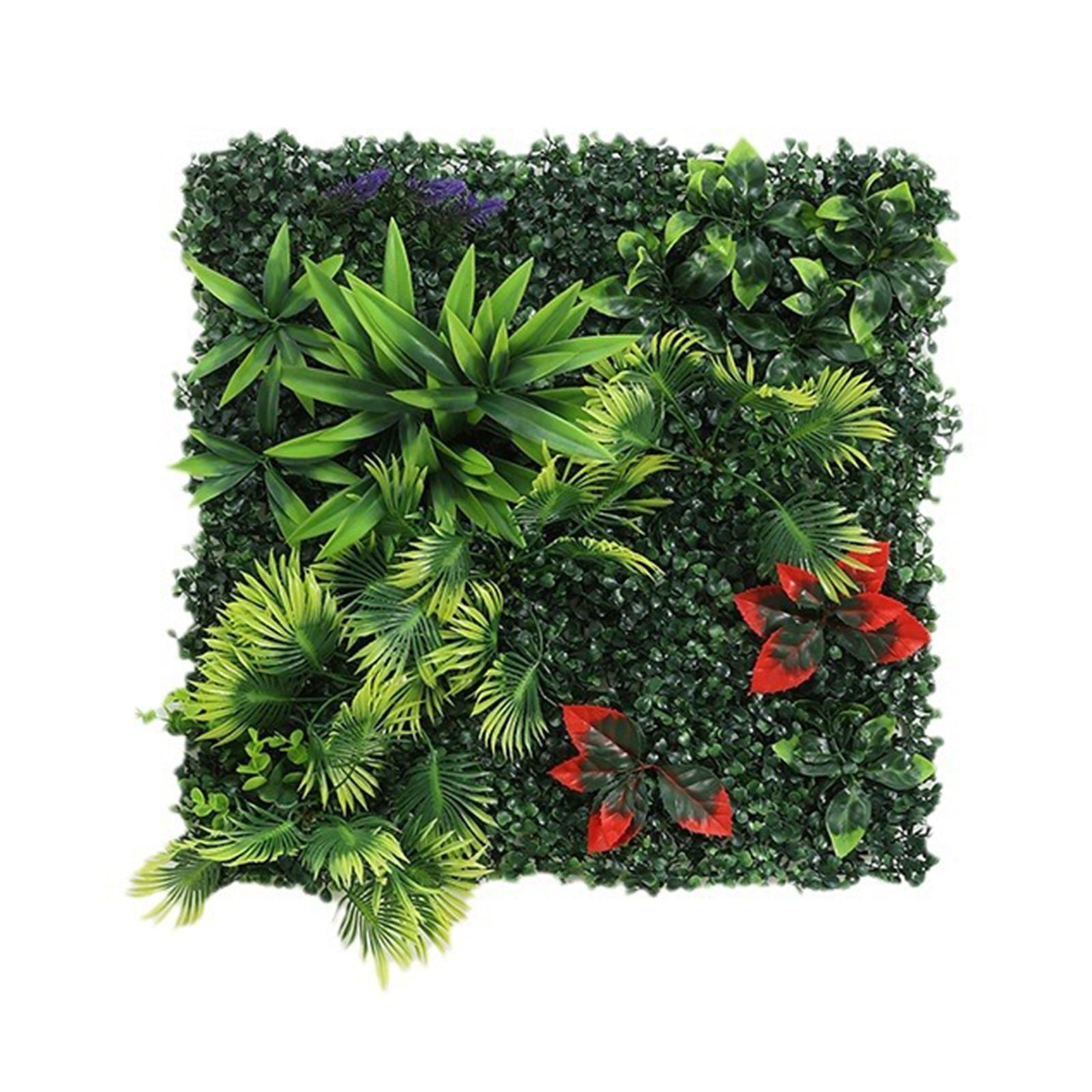 Walls Foliage Hedge Grass Mat Greenery Panels Fence 50*50cm - Walmart.com
