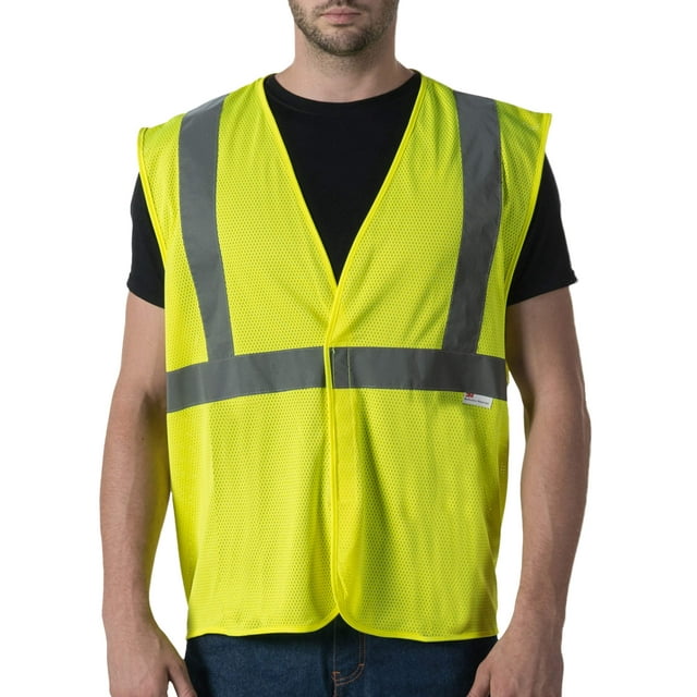 Walls Men's ANSI 2 High Visibility Mesh Safety Vest - Walmart.com