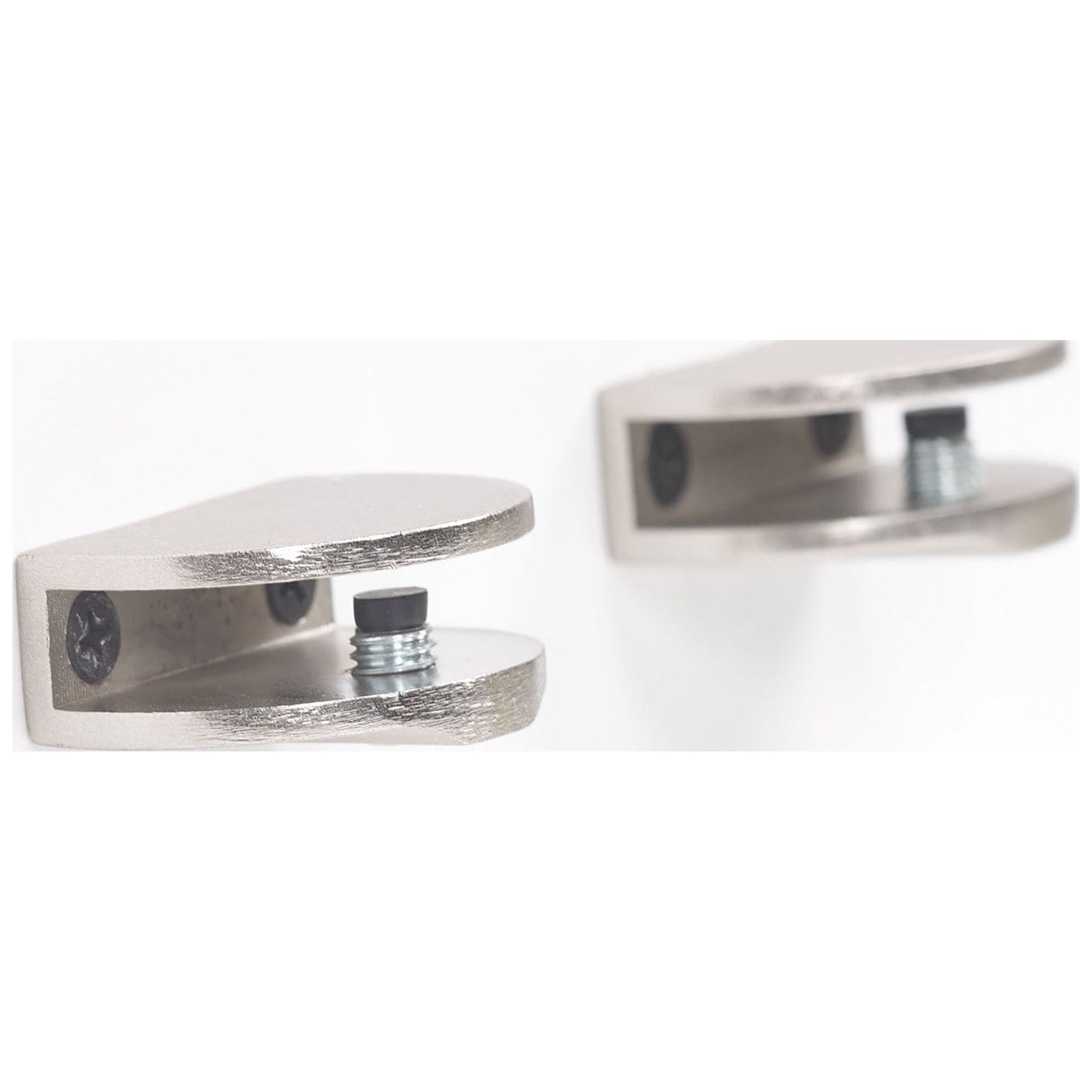 Wallscapes 1/2 Round Brackets, 2pk, Titanium - Walmart.com