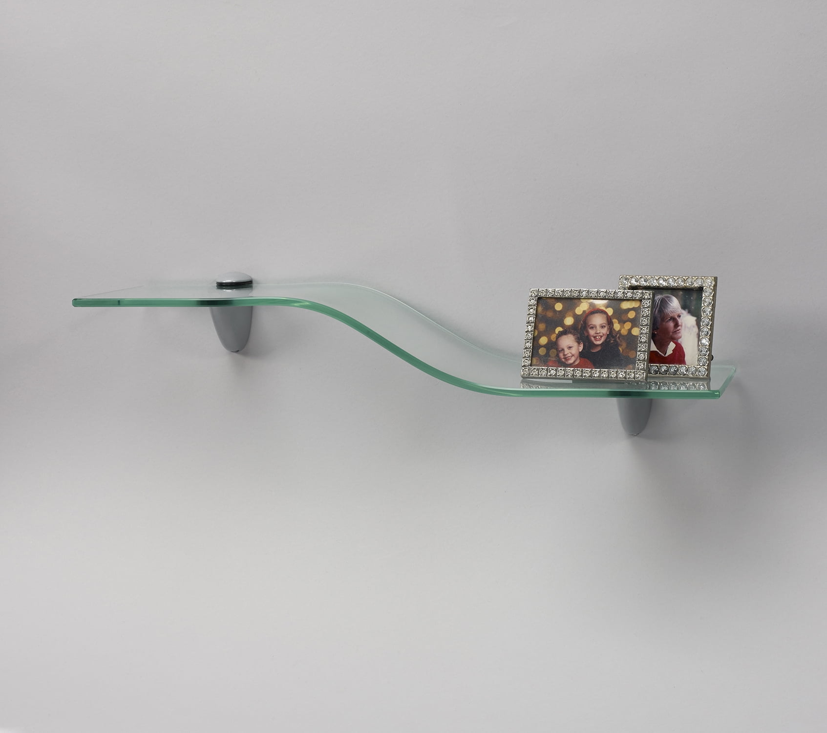 Wallscapes 6" x 18" Clear Mini Wave Shelf Kit - Walmart.com