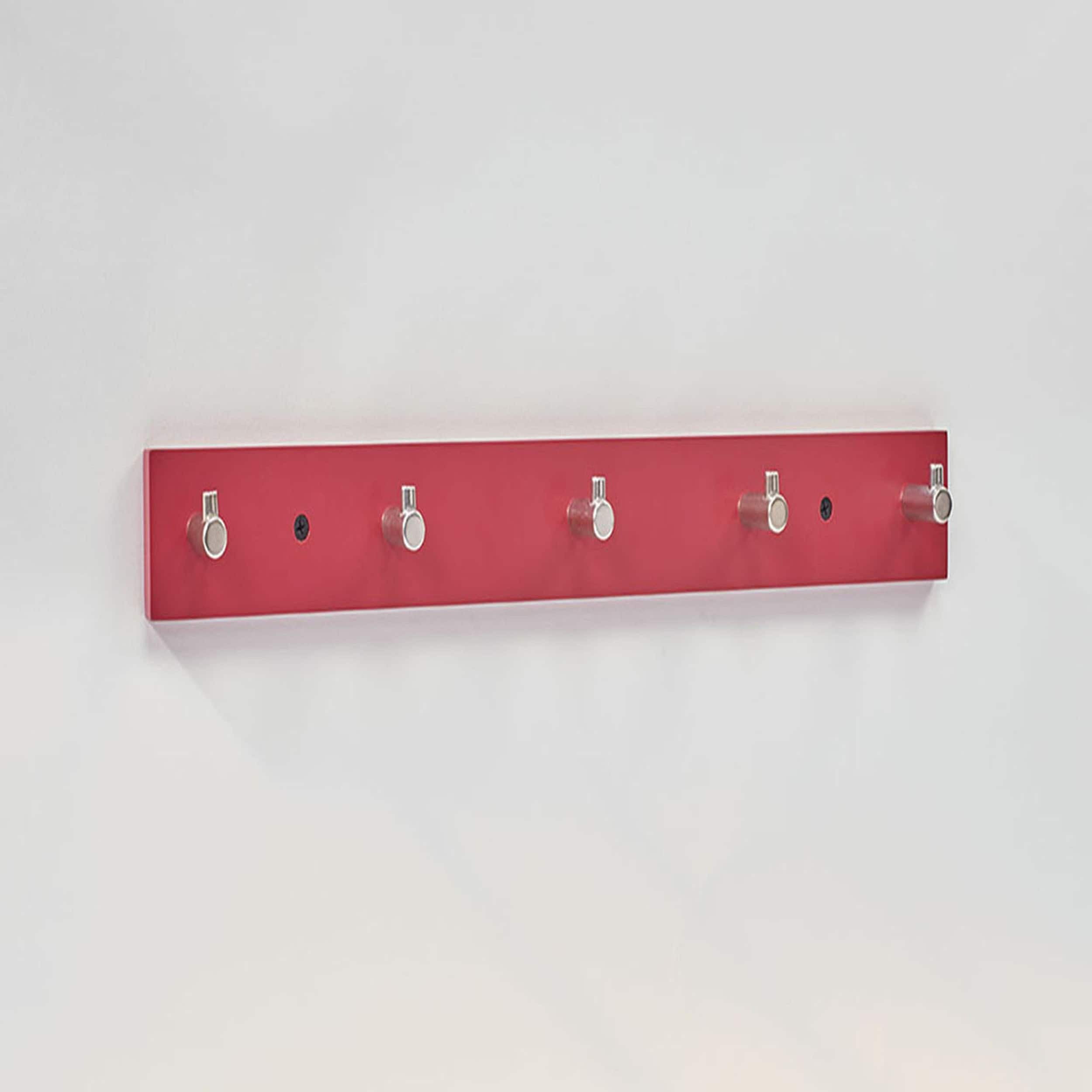 5-Hook Coat Hanger, Red - Walmart.com