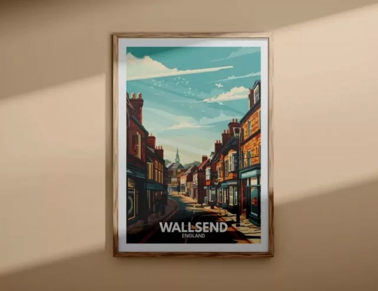Wallsend Print - Wallsend Poster, Uk Wall Art, England Wall Art Decor ...