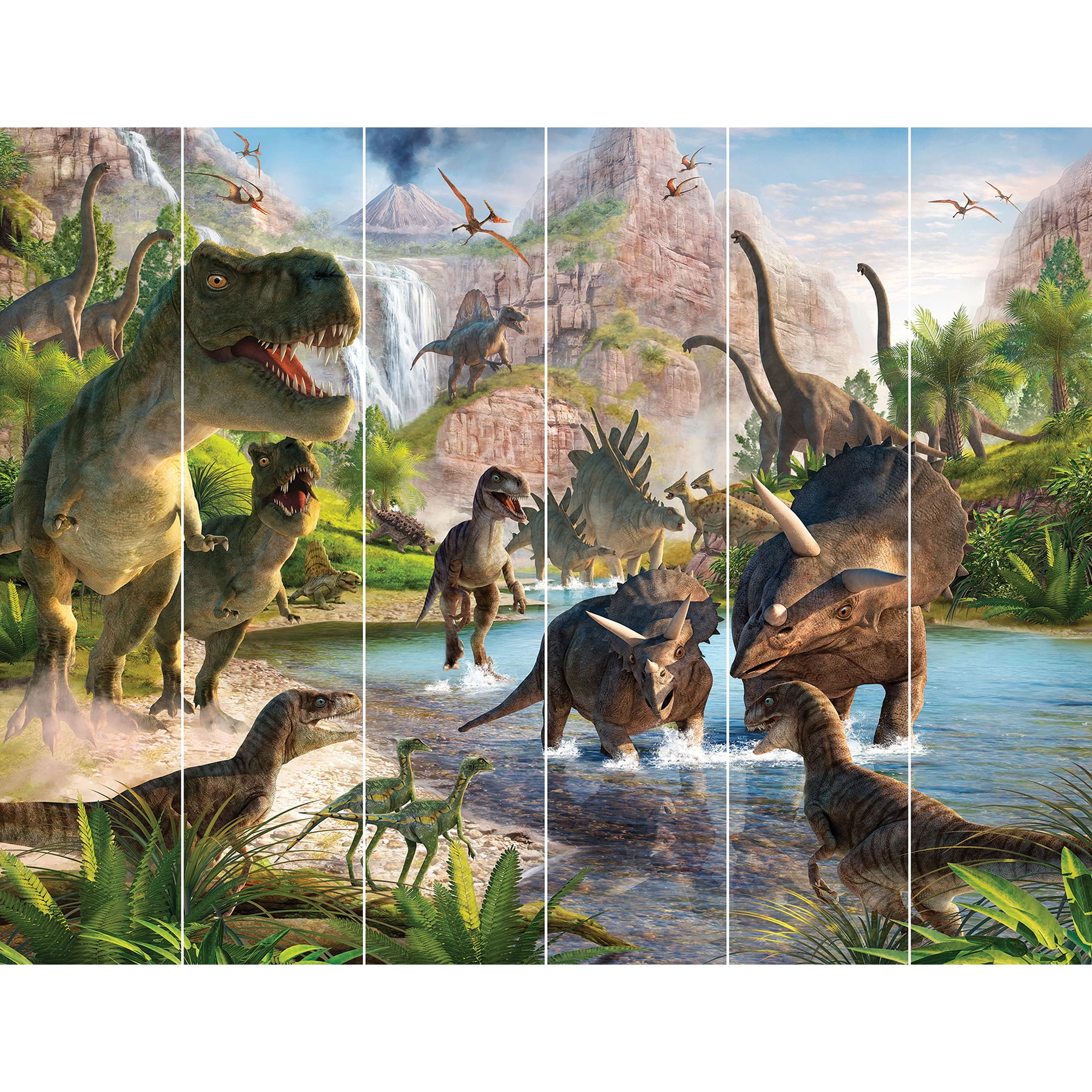 Walltastic Dinosaur Land Wall Mural - Walmart.com