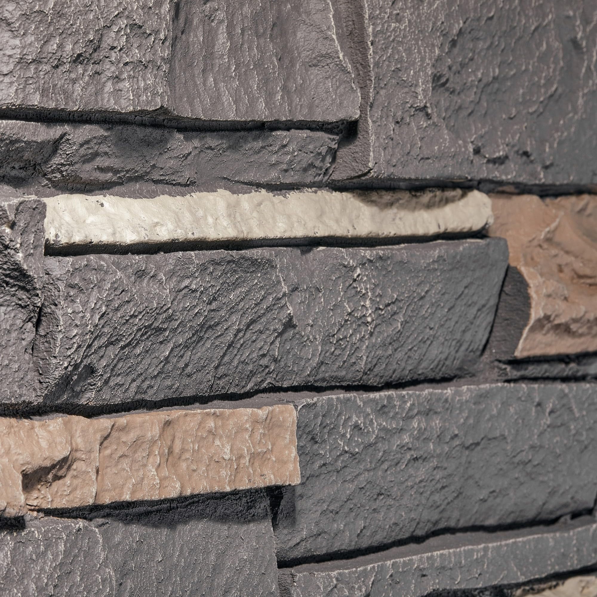 WallWell 3D Faux Stone Panel Sample, 12" x 9" Quality Verification ...