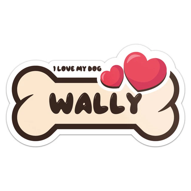 Wally Dog Sticker Phone Decal Water Bottle Stickers Car Decals, Laptop ...