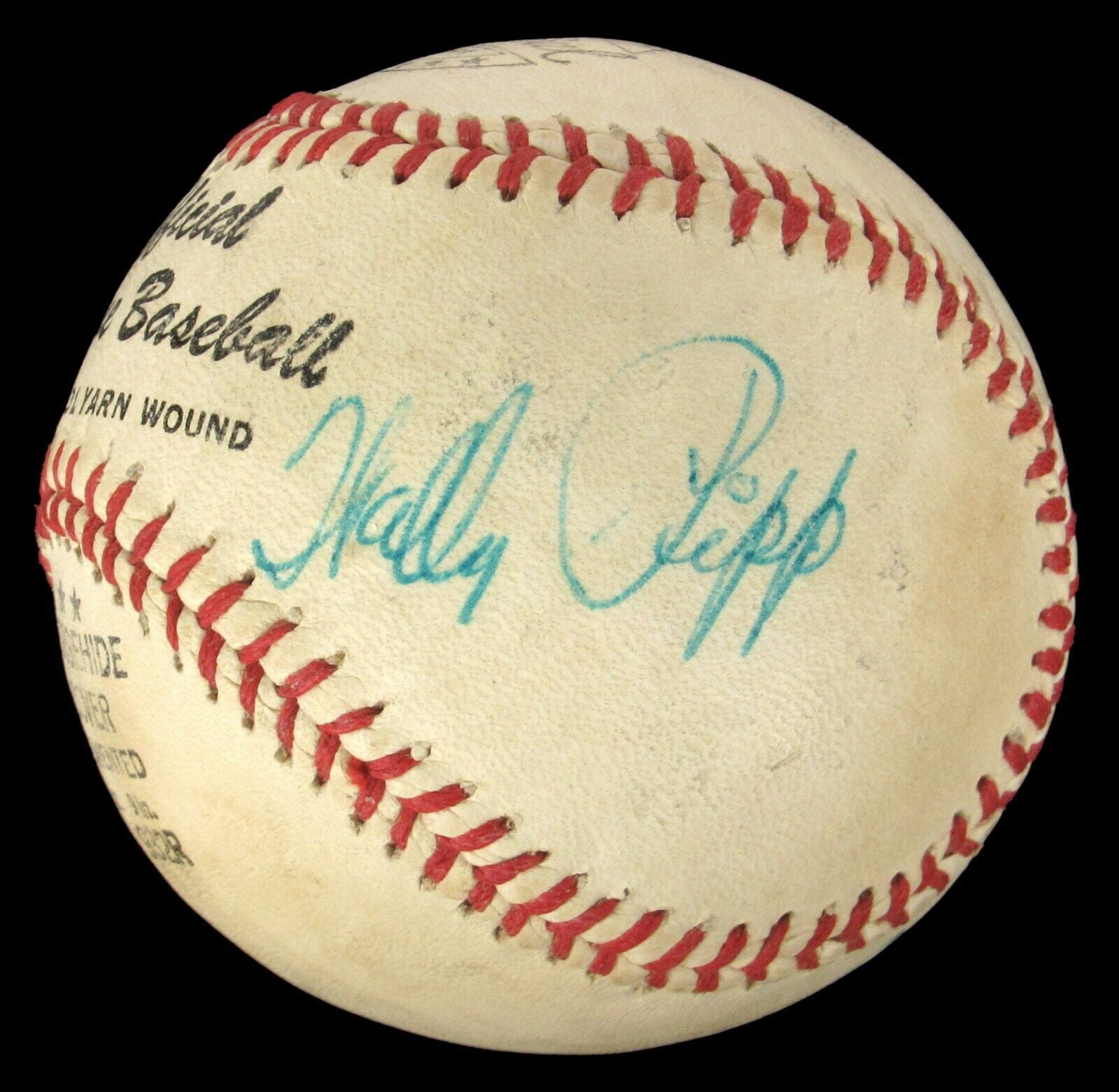 Wally Pipp Signed Baseball Replaced By Lou Gehrig With JSA COA ...