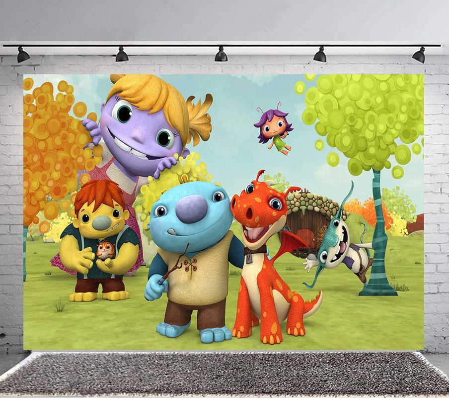 Wallykazam Backdrop Banner Party Supplies Poster Movie Theme Background ...