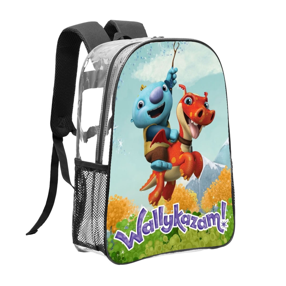 Wallykazam Pattern Transparent Backpack Lightweight And fashionable ...
