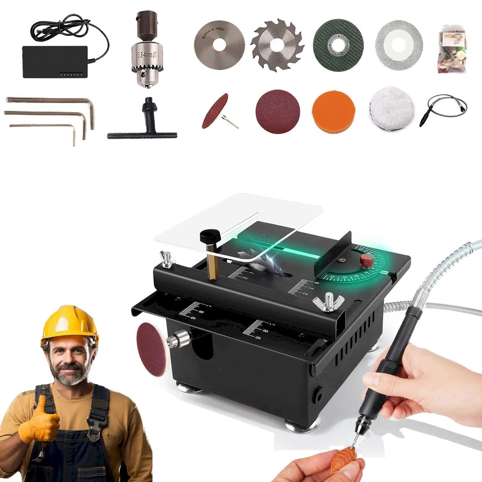 Walmart+ 1 Set of Mini Multi-Function Table Saw, End of Year Clearance ...