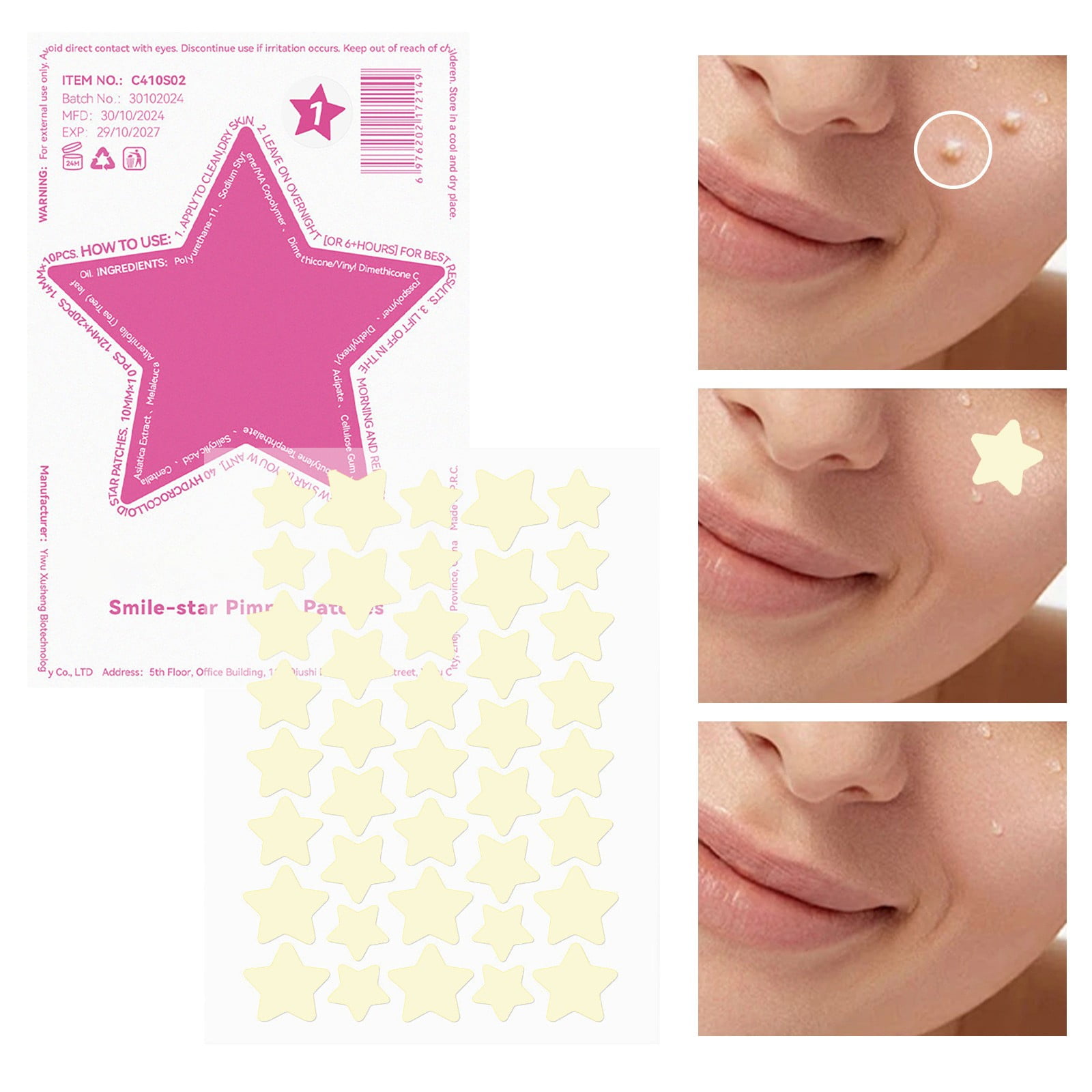 Walmart 2025 Clearance Acne Patches Hydrocolloid Patch Colorful Five ...