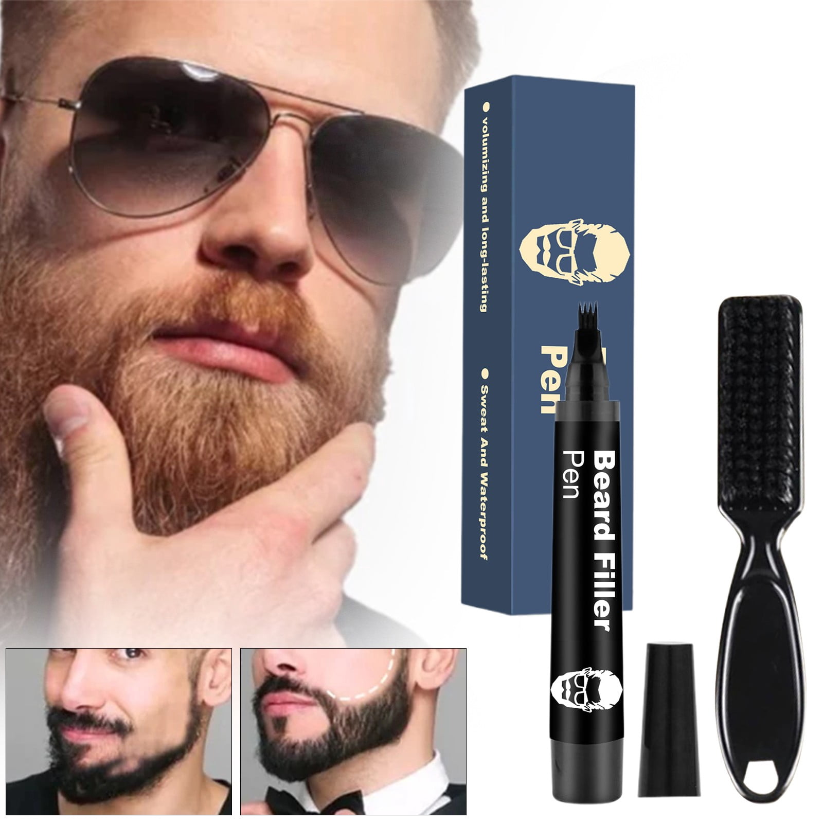 Walmart 2025 Clearance Beard Filler Pen ; Beard Filler Pen;Hair Filler ...