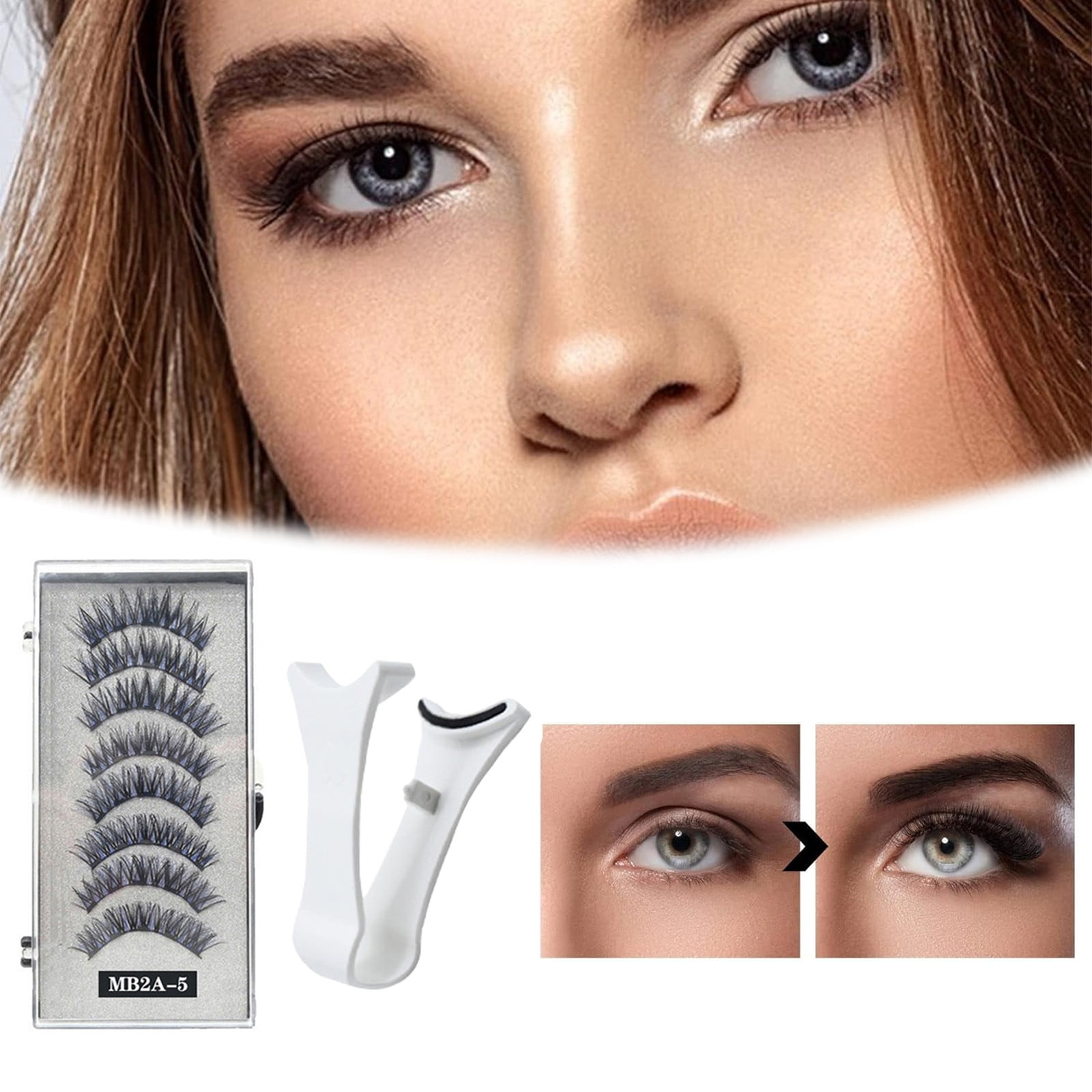 Walmart 2025 Clearance Eyelashes: Glue Eyelashes 3D False Eyelashes ...