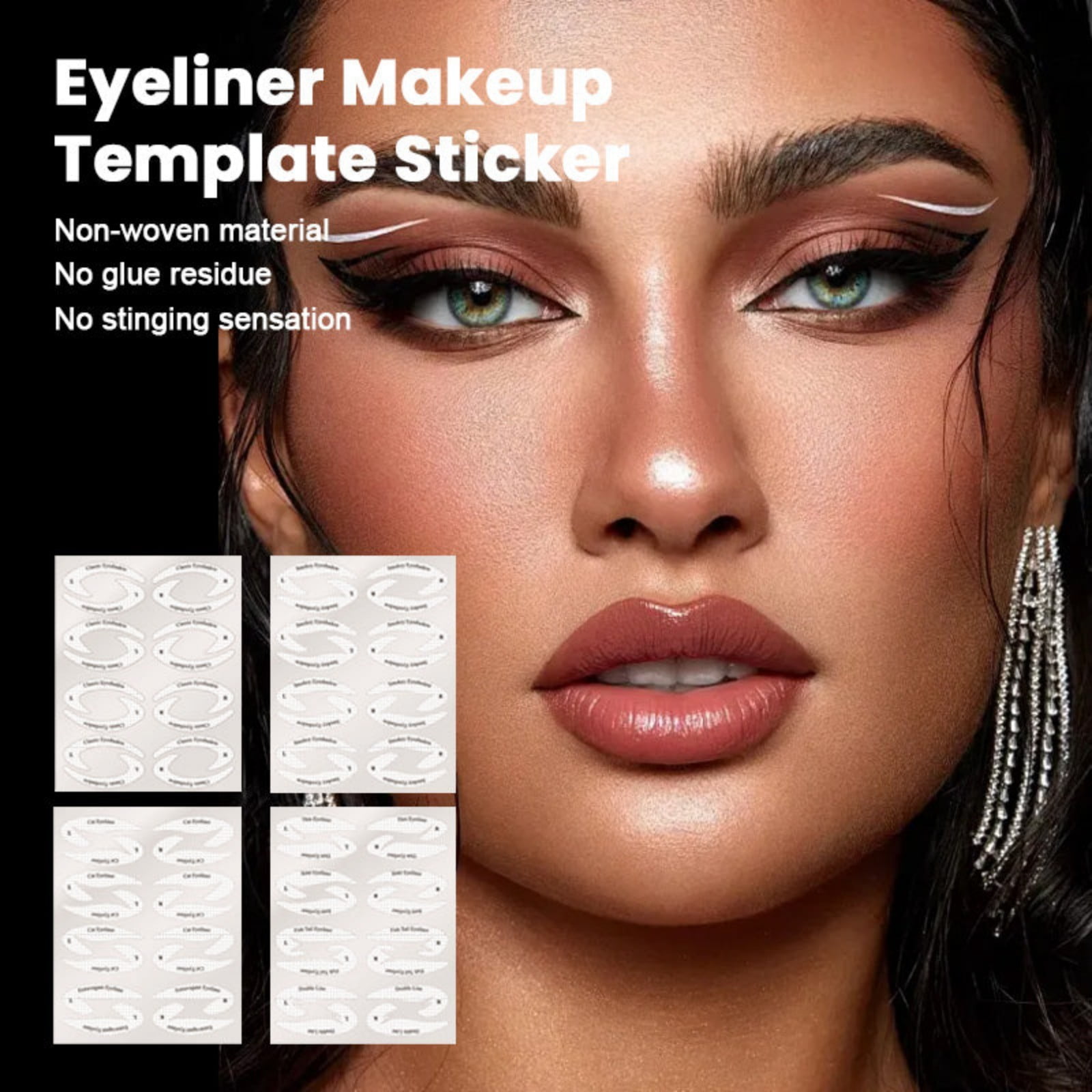 Walmart 2025 Clearance Eyeshadow/Eyeliner Template Stickers Eyeshadow ...