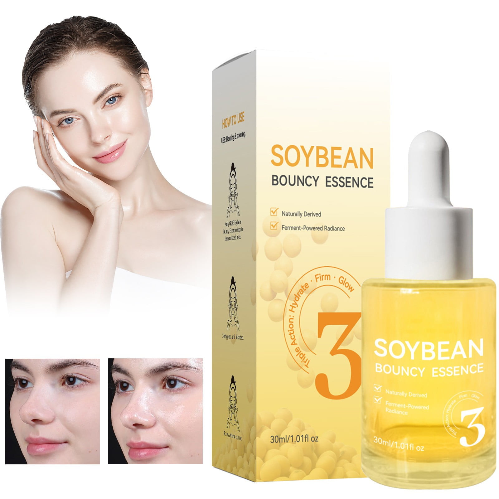 Walmart 2025 Clearance Glow Soybean Ferment Extract Glass Skin ...