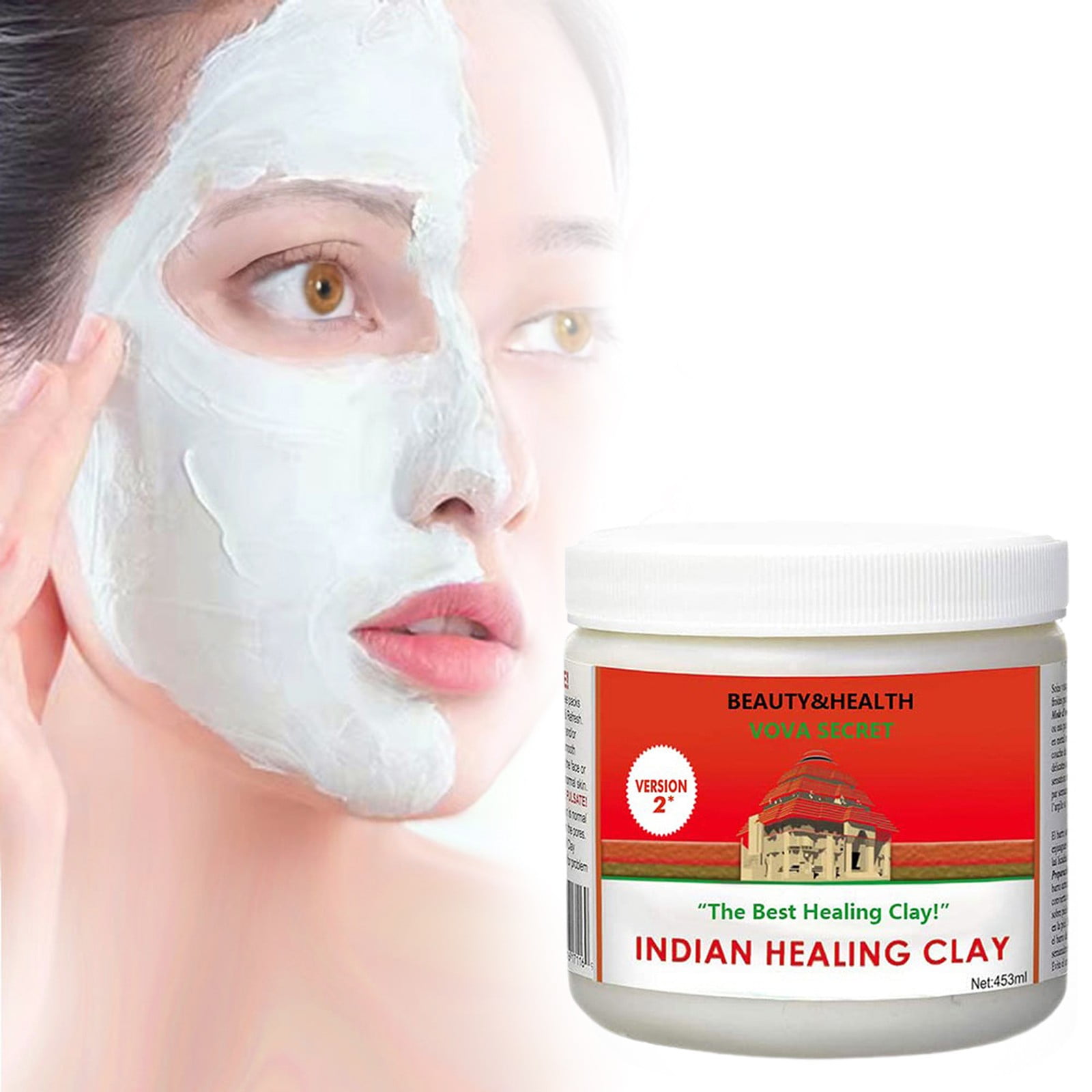 Walmart 2025 Clearance Indian Clay 1 Lb – Deep Pore Cleansing Facial ...