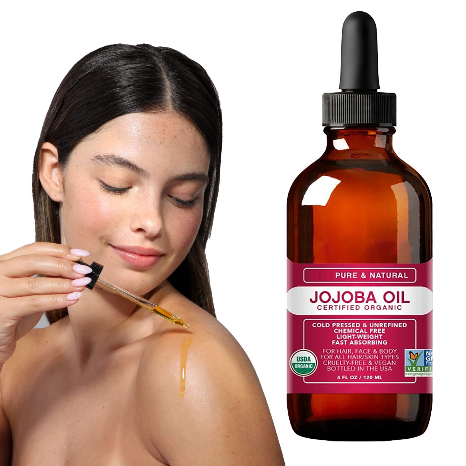Walmart 2025 Clearance Organic Jojoba Oil Facial Hair Skin And Nail ...