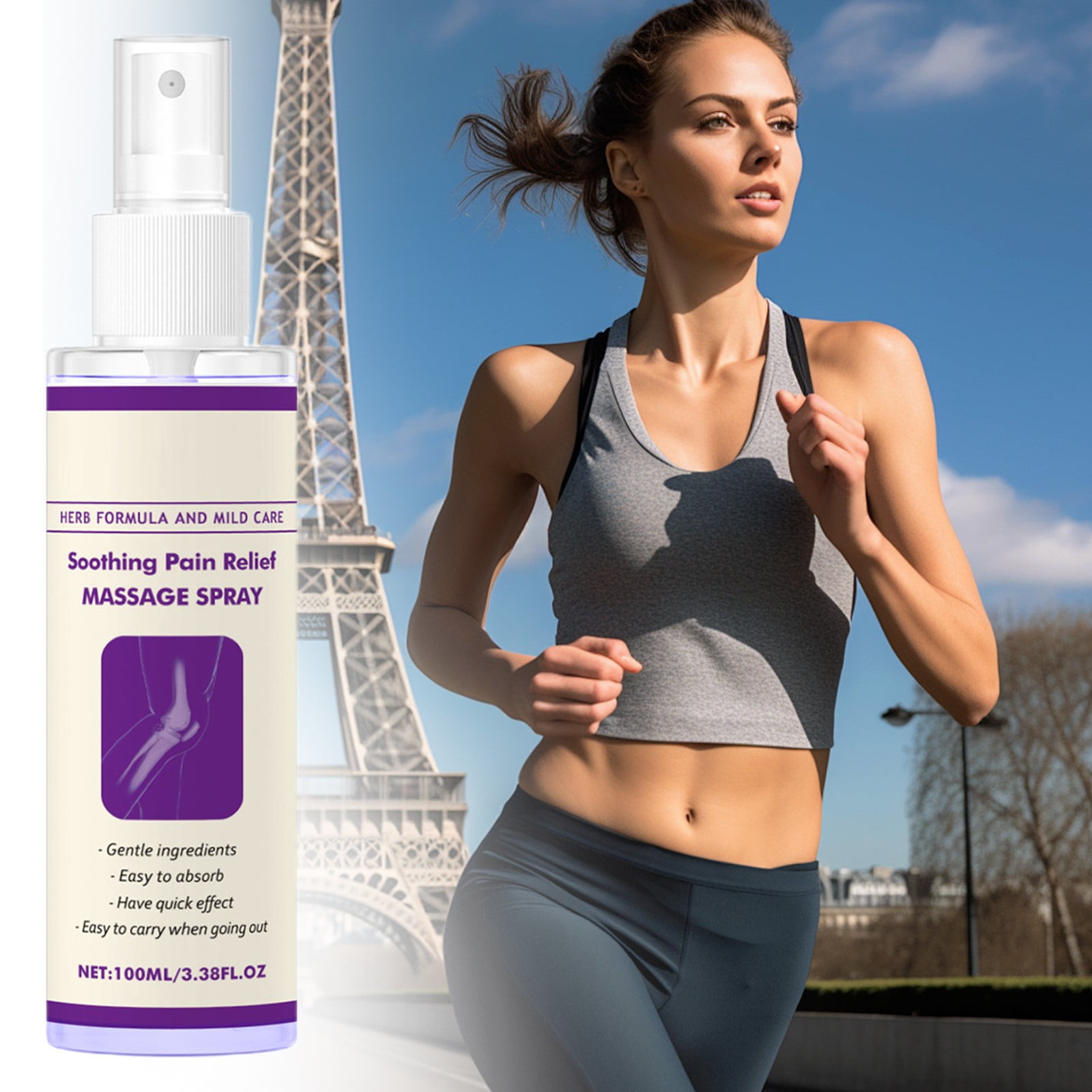 Walmart 2025 Clearance Soothing Massage Spray Muscle Stiffness And Discomfort Reduce Tension In ...