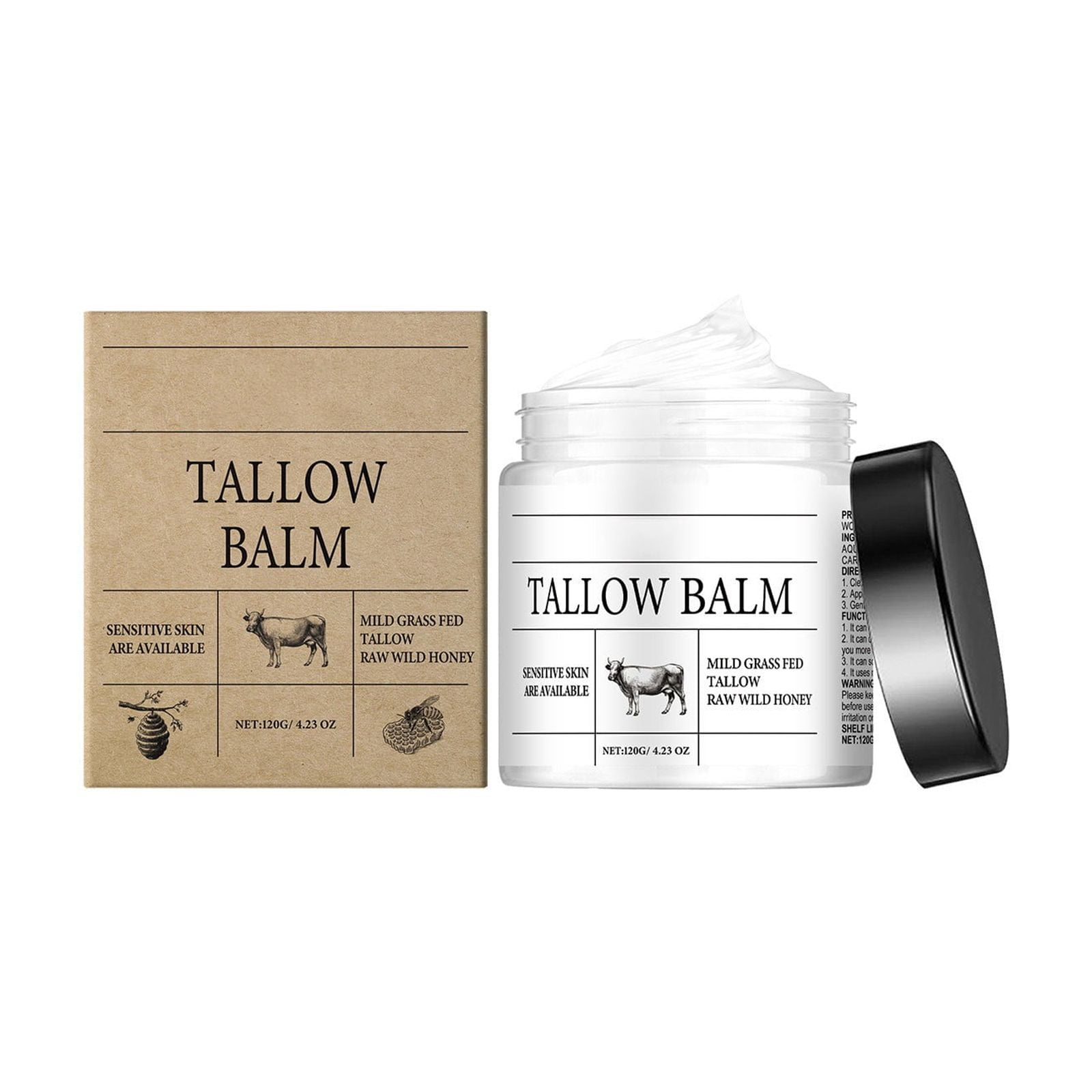 Walmart 2025 Clearance Tallow Balm Fed Tallow Balm Moisturizers Deep ...