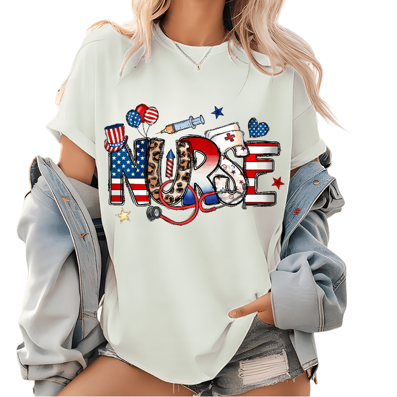 Walmart Bestseller! Independence Day Medical Design Nurse Shirt ...