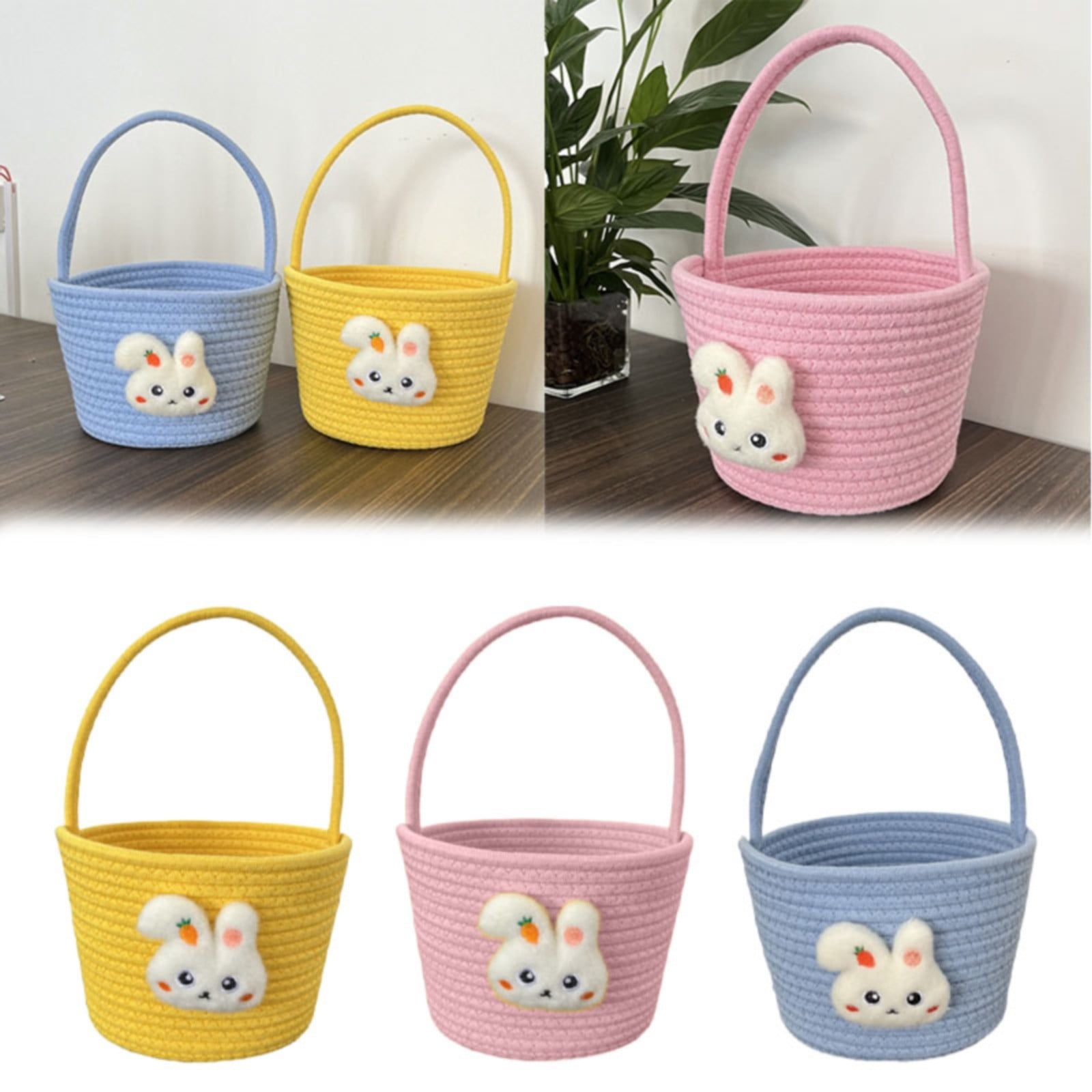 Walmart Clearance! Easter Baskets for Kids Bunny Easter Basket with ...