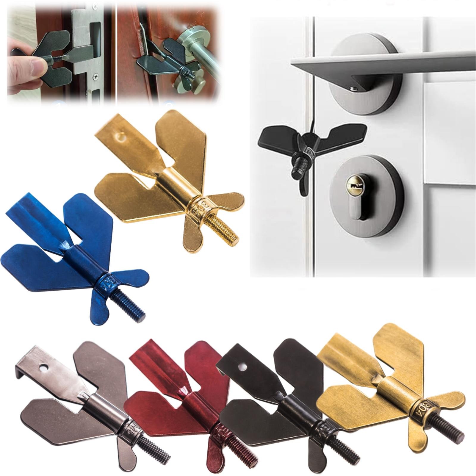 Walmart+ Deals, 1*Anti-Theft Door Stop Door Lock Door Lock Portable ...