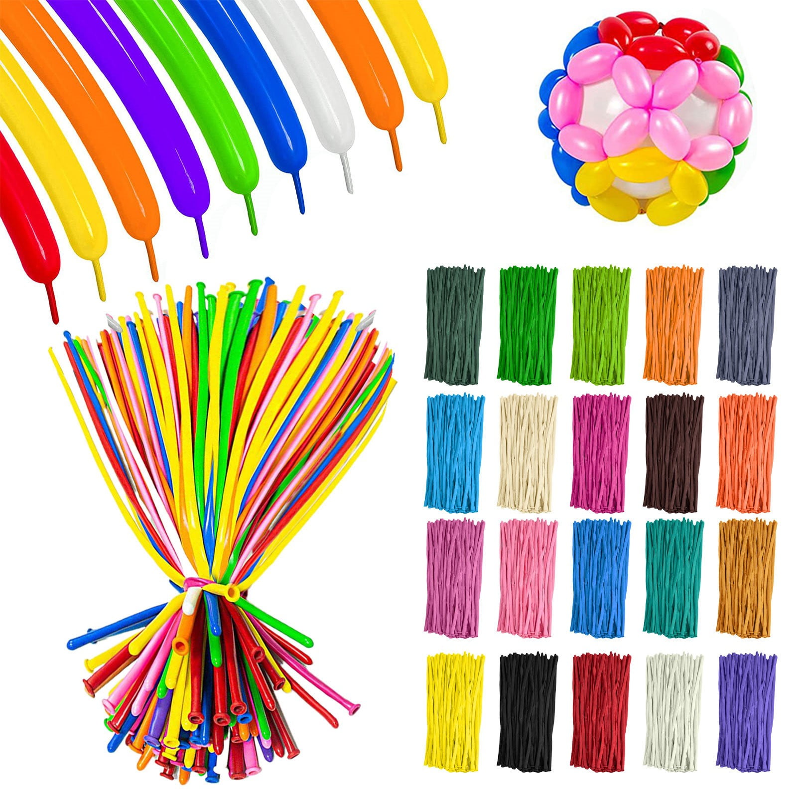 Walmart Deals! 100Pcs Balloons for Balloon Animals, Twisting Animal ...