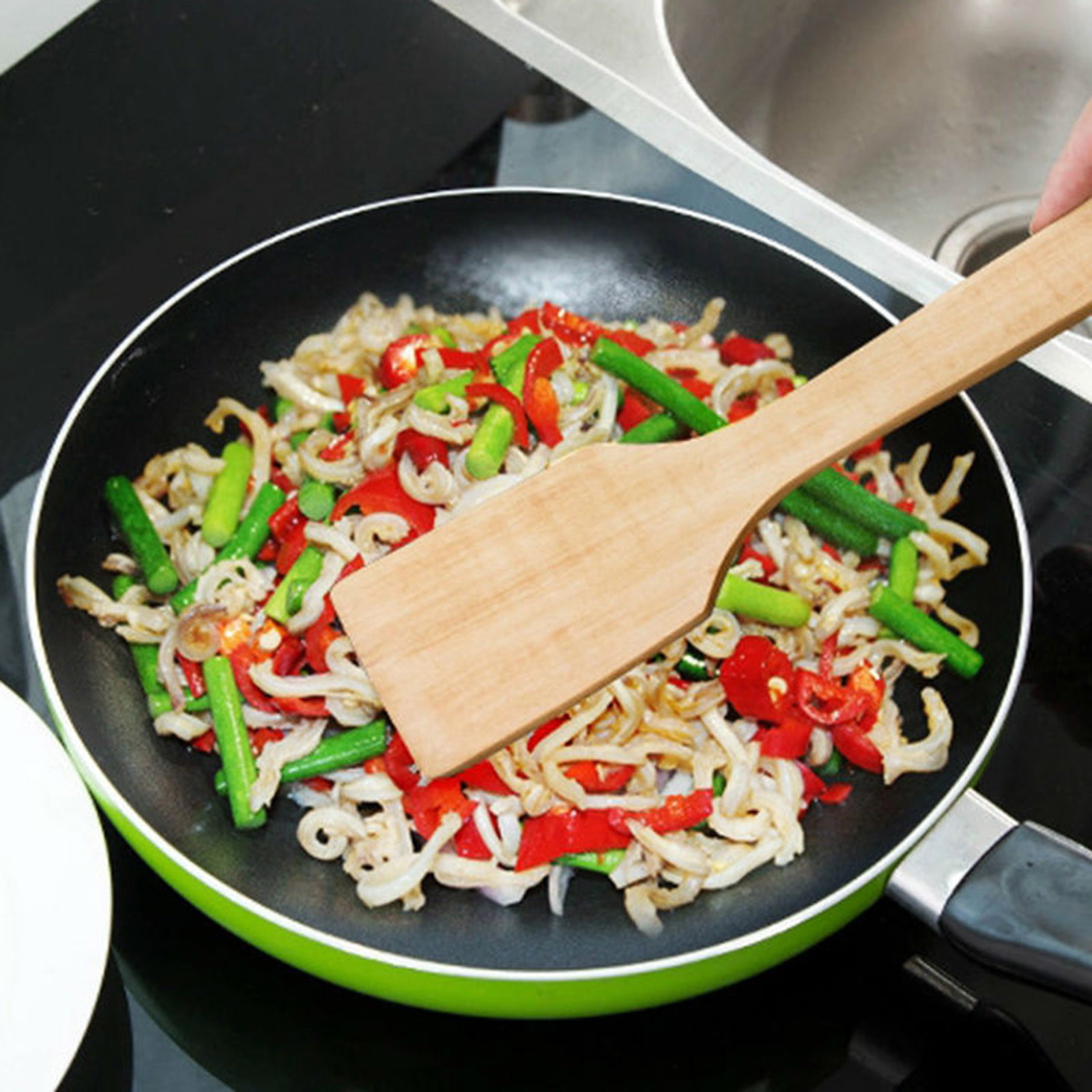 Walmart Deals BnGAJNCooking Utensils,Non Lacquerless Wood Shovel Non ...