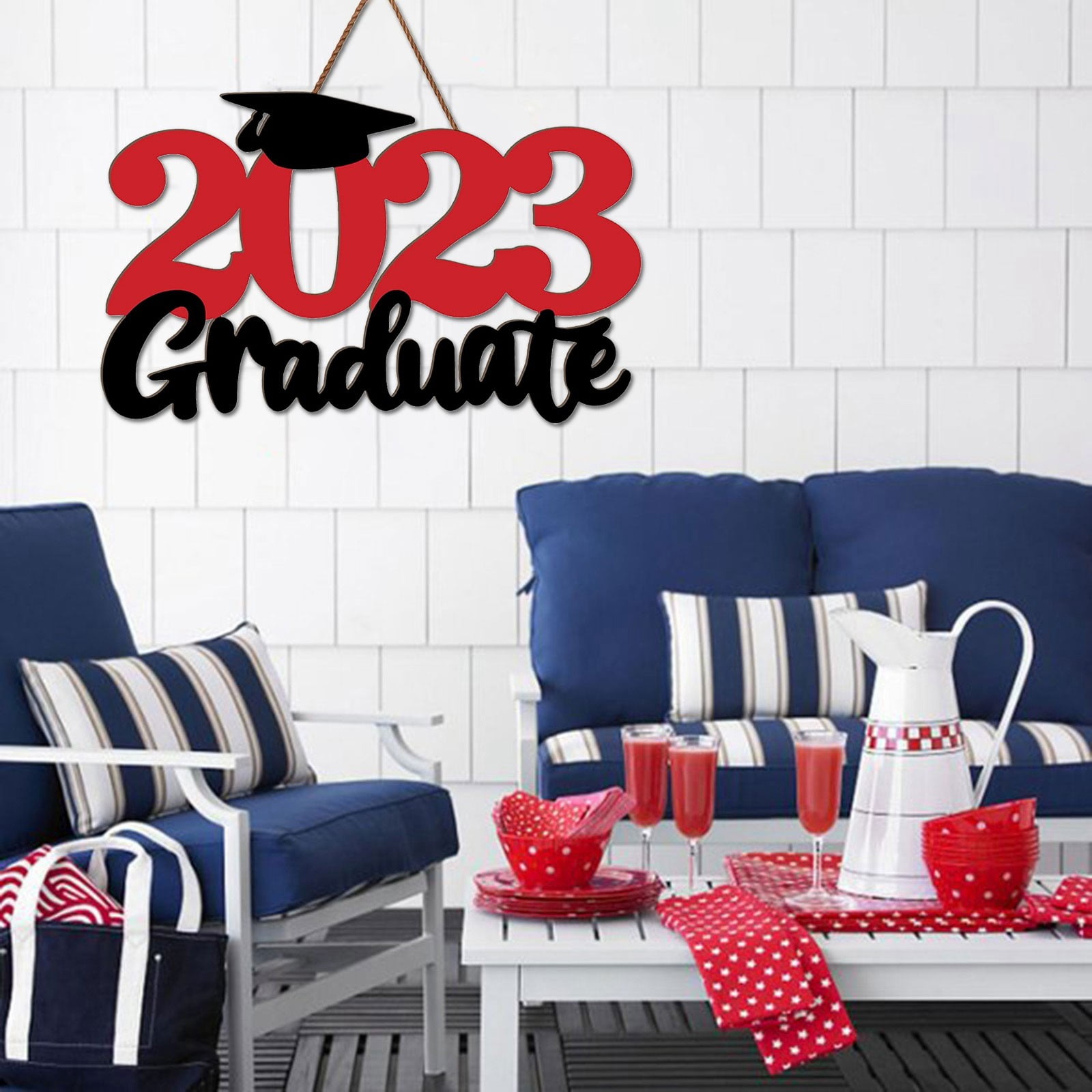 Walmart Deals Hangs,2023 Graduation Decoration Wooden Sign Graduation ...