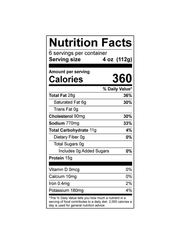 Deli Nutrition Facts in Deli - Walmart.com