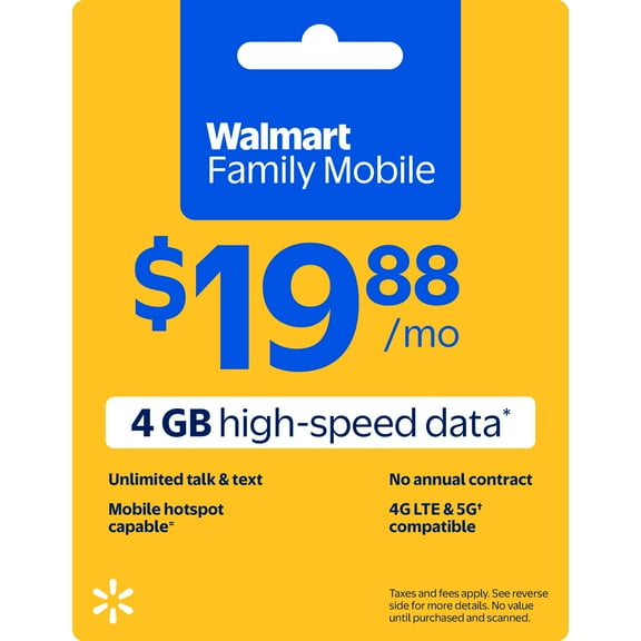 Tracfone $15 Smartphone Plan with Unlimited Talk, Text, 1GB Data 30 Days Prepaid - Walmart.com