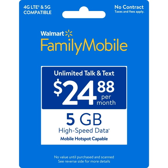Phone & Data Plans in Prepaid Phones - Walmart.com