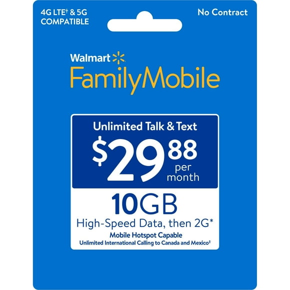 Walmart Family Mobile Service Plans