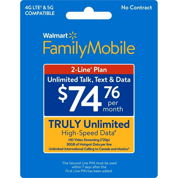 Phone & Data Plans in Cell Phones - Walmart.com