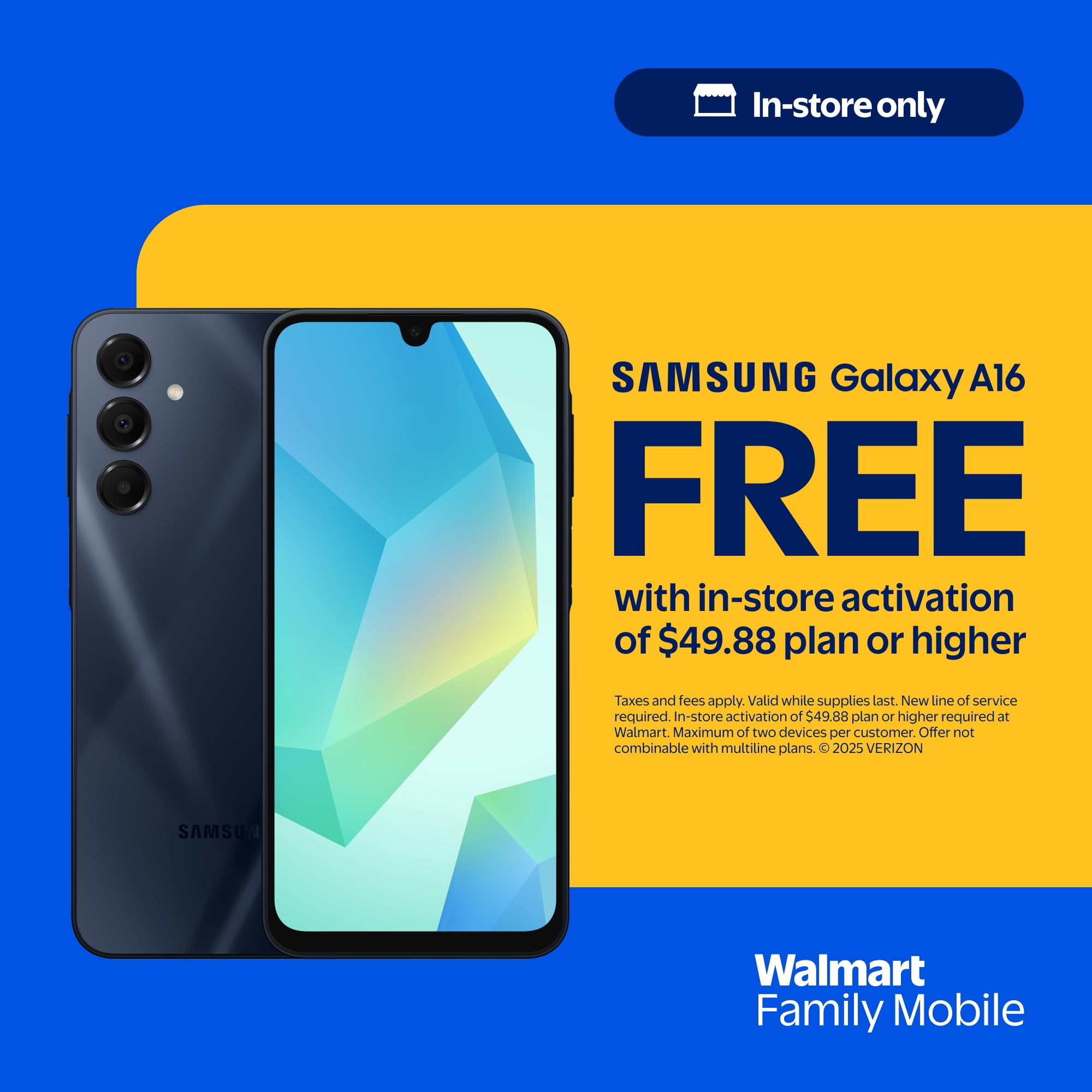Open Box Samsung Galaxy A16 5G Family Mobile Prepaid Smartphone 128GB ...