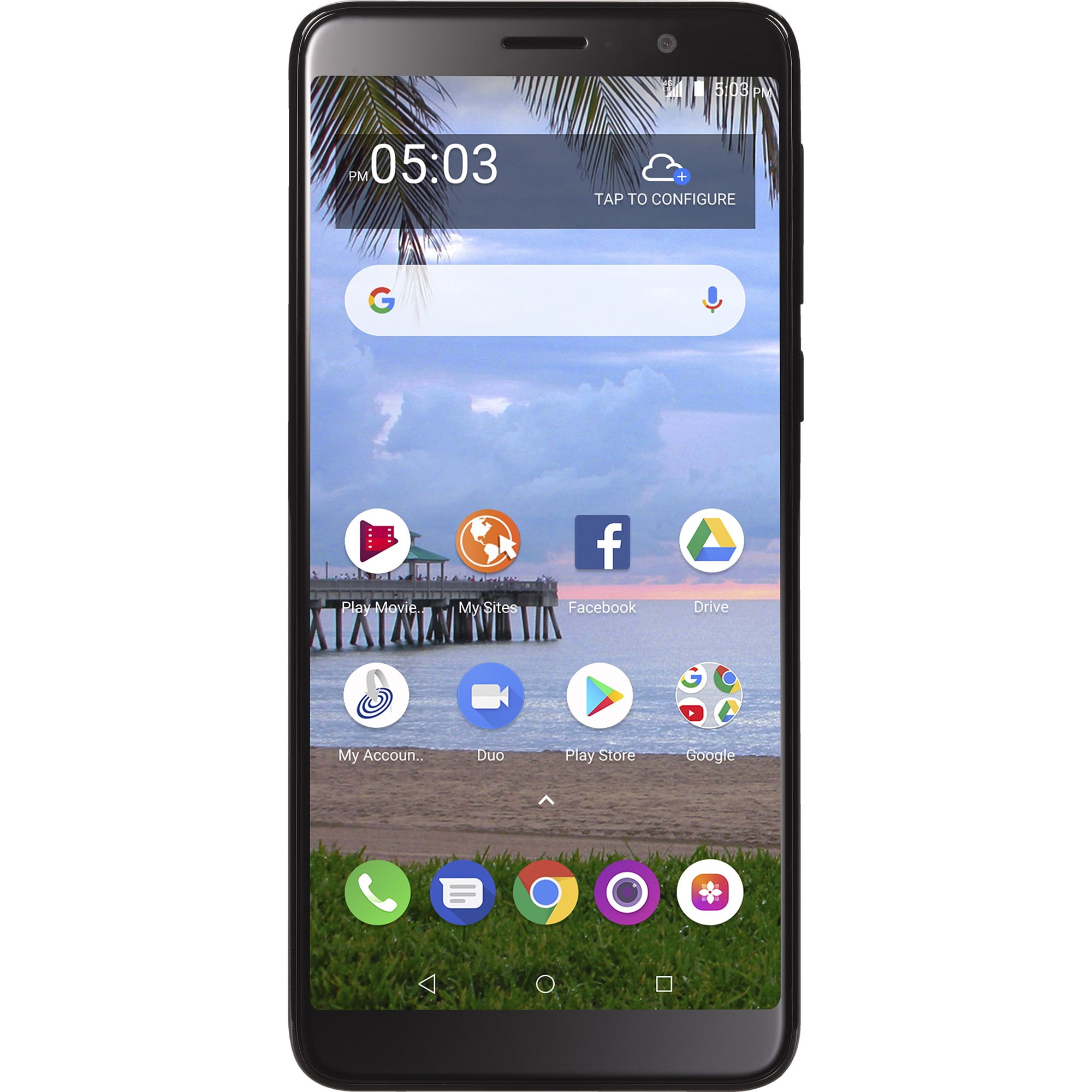 Walmart Family Mobile TCL A1X, 16GB, Black - Prepaid Smartphone ...