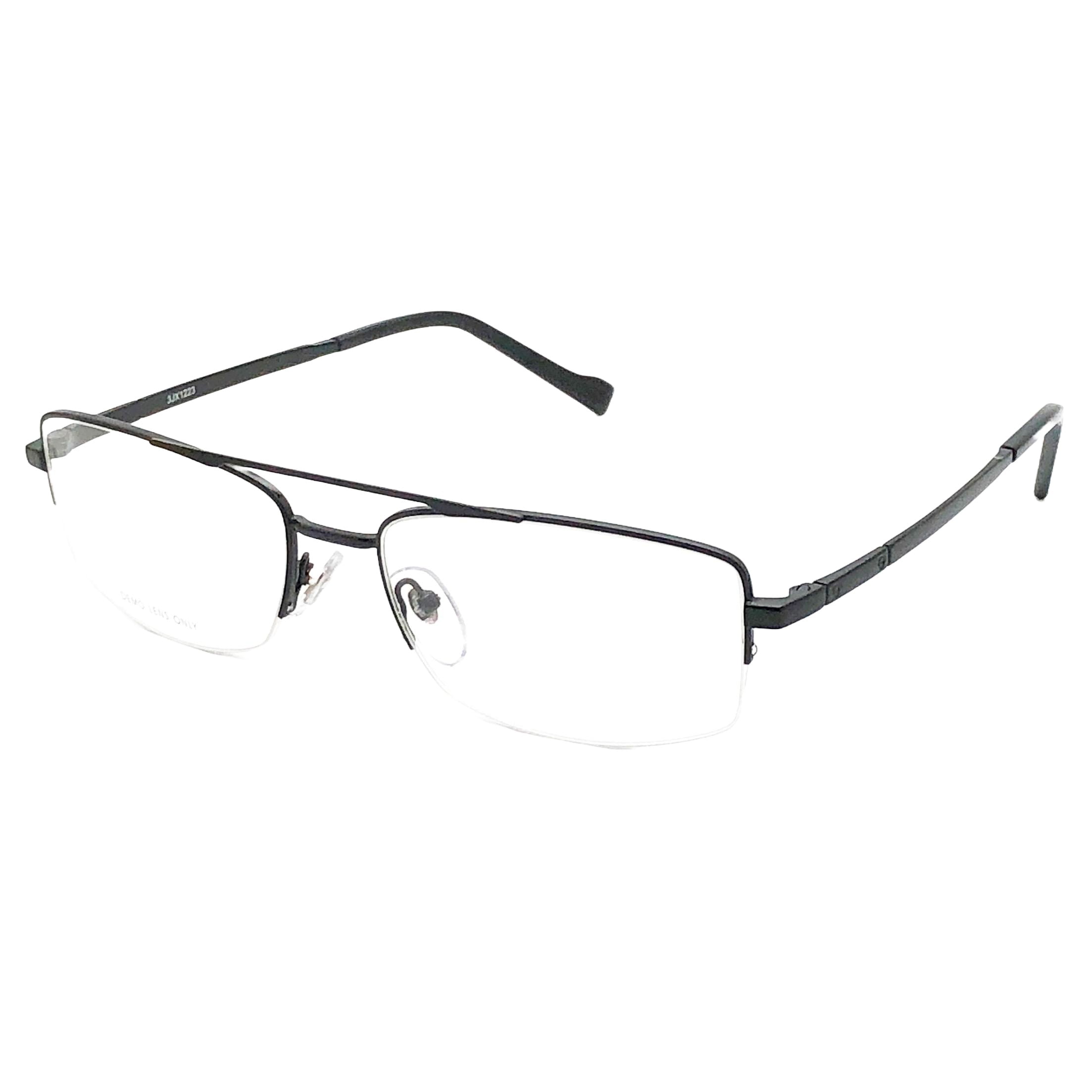 Walmart Men's Rectangle Eyeglasses, FM17098, Black, 58-18-145 - Walmart.com
