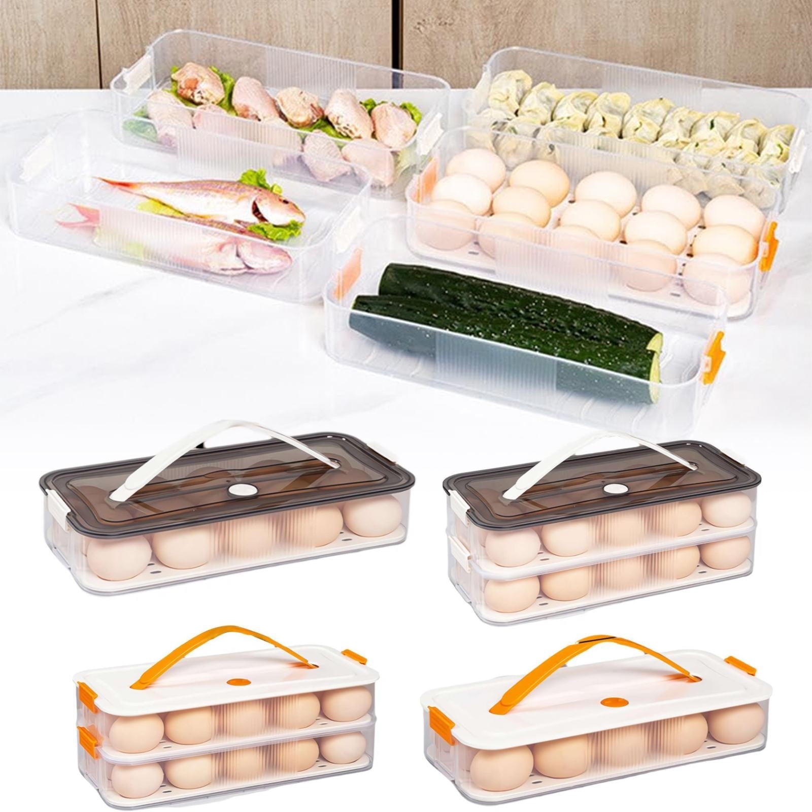 Walmart Outlet! Aminojy Deviled Egg Containers with Lid, Portable Egg ...