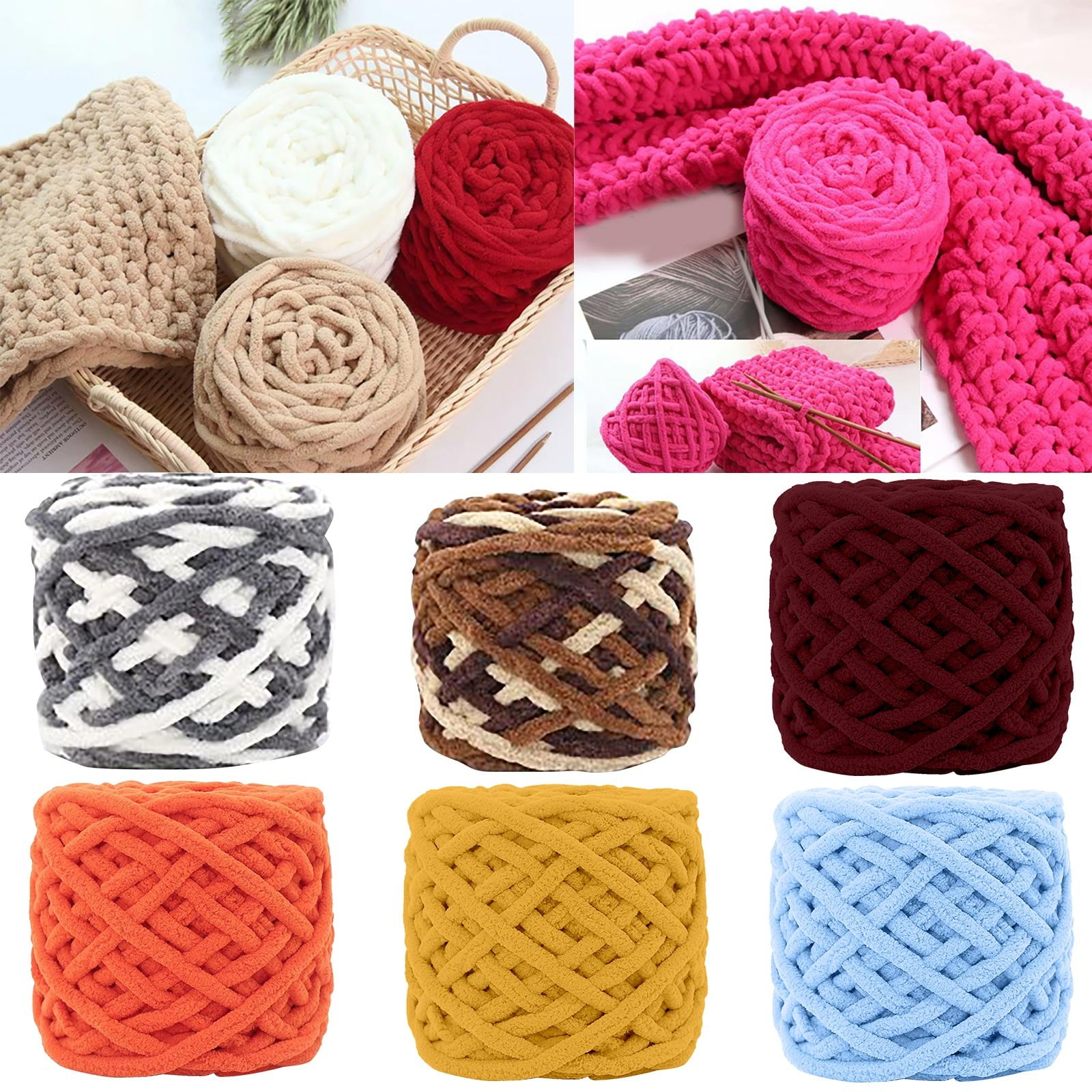 Walmart Pallets! Aminojy Chunky Yarn for Hand Knitting, Blanket Thick ...