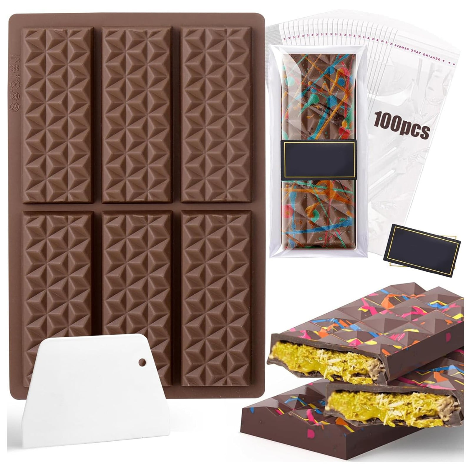 Walmart Pallets! Chocolate Bar Mold Deep Dubai Break Apart Candy Molds ...
